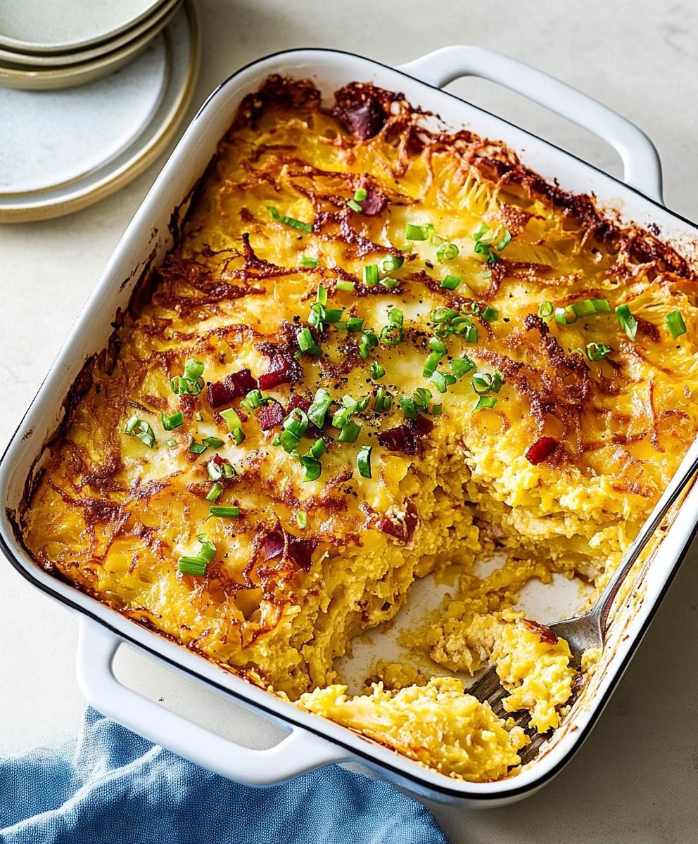 Easy Egg And Hashbrown Casserole Recipe - dailydishrecipe.com