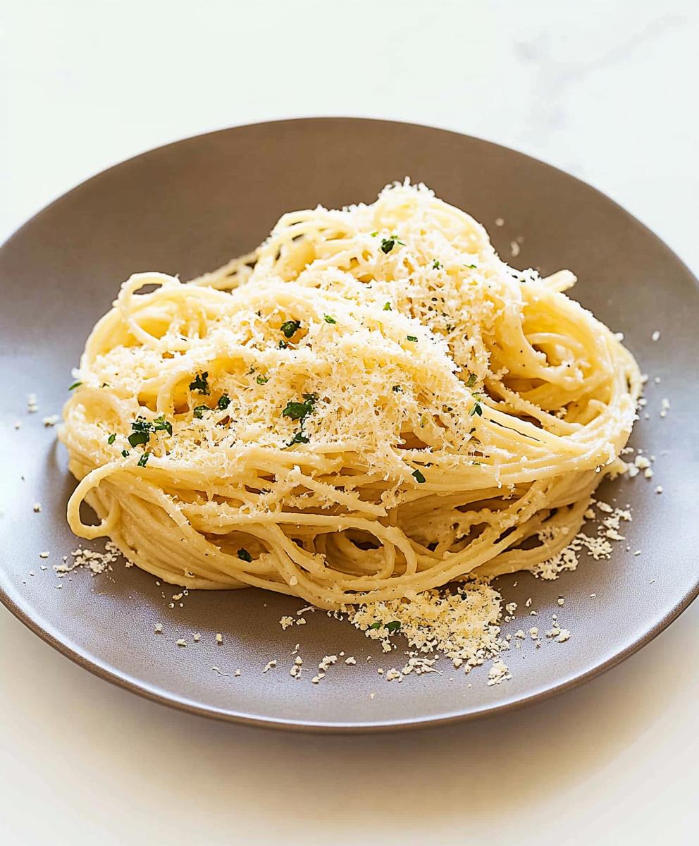 Garlic Parmesan Pasta Recipe - dailydishrecipe.com