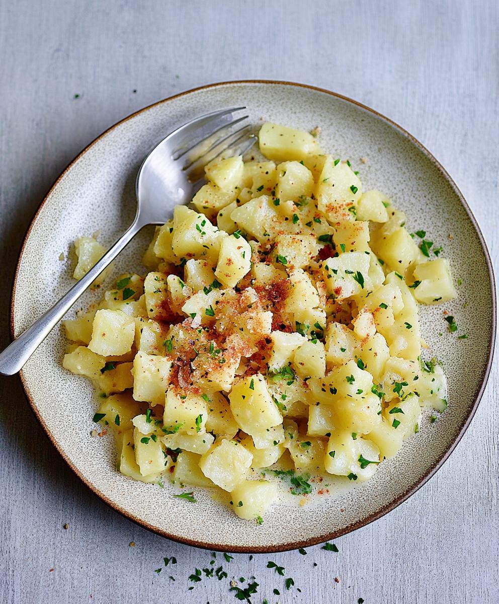 German Potato Salad Recipe - dailydishrecipe.com