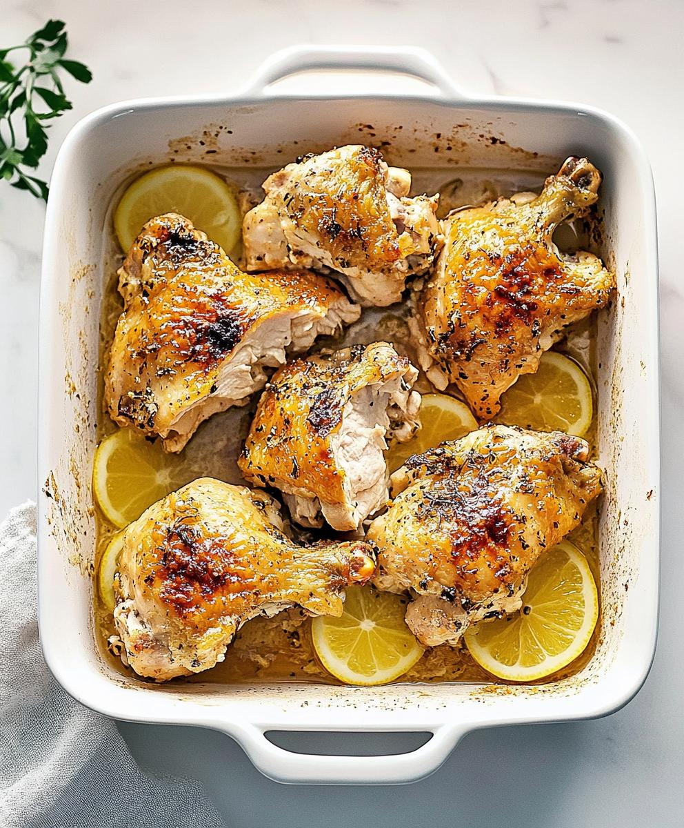 Greek Lemon Chicken Recipe - dailydishrecipe.com