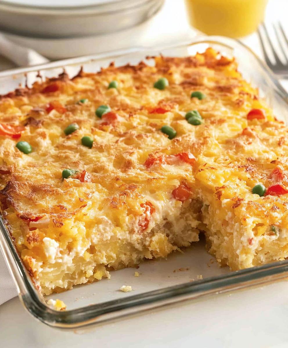 Hash Brown Breakfast Casserole Recipe - dailydishrecipe.com