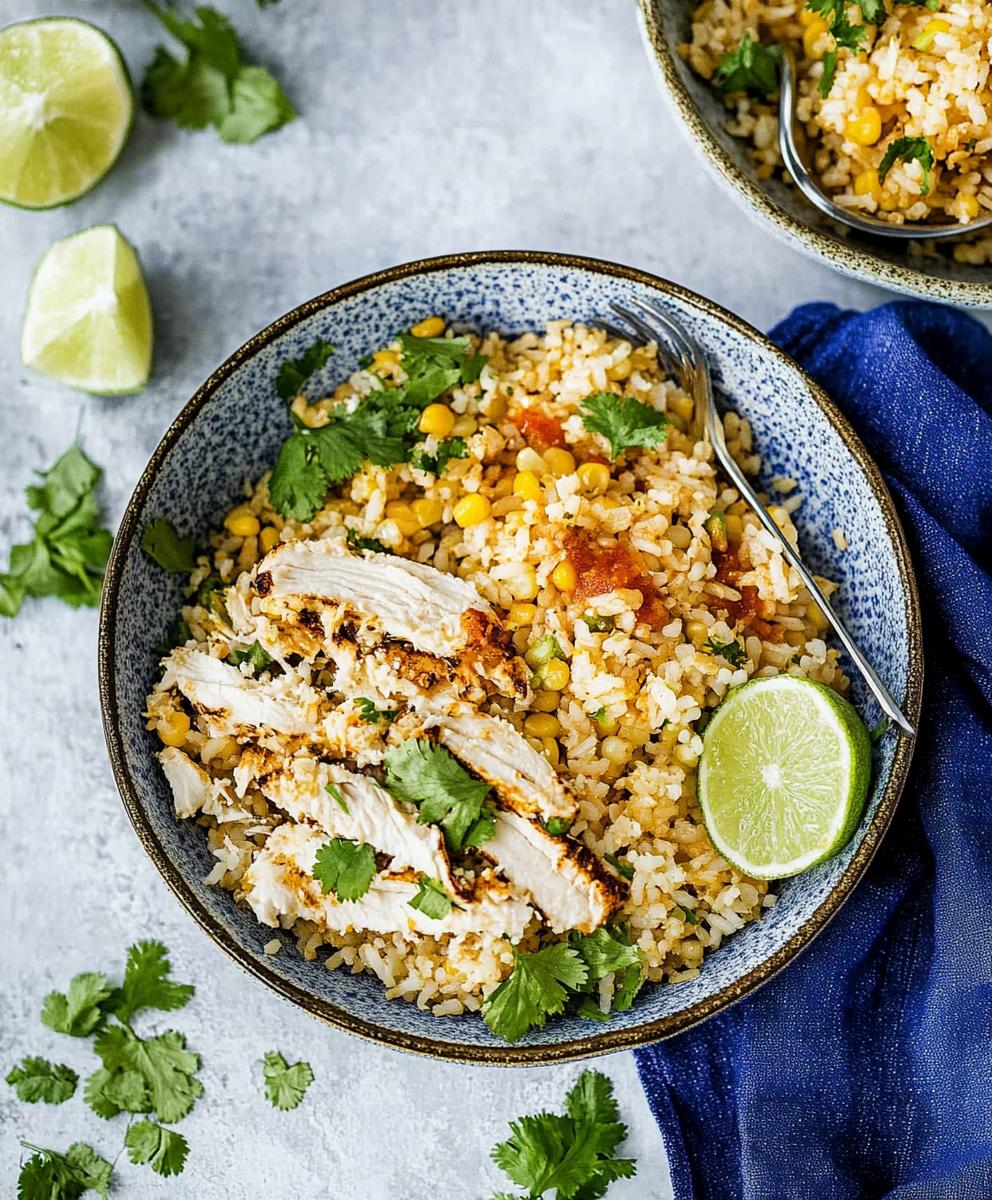 Mexican Street Corn & Rice Bowls Recipe - dailydishrecipe.com