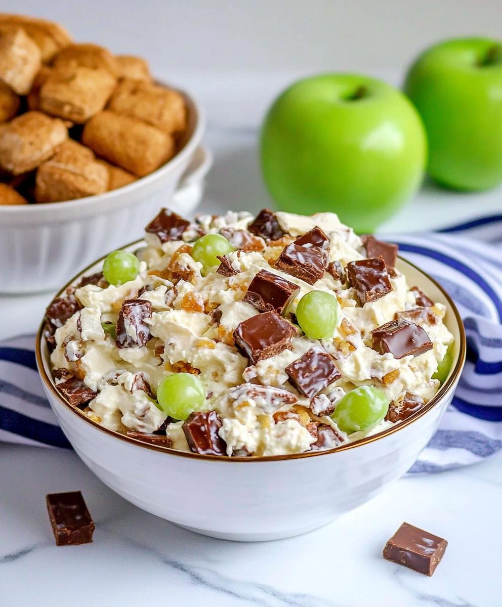 Snickers Salad Recipe - dailydishrecipe.com