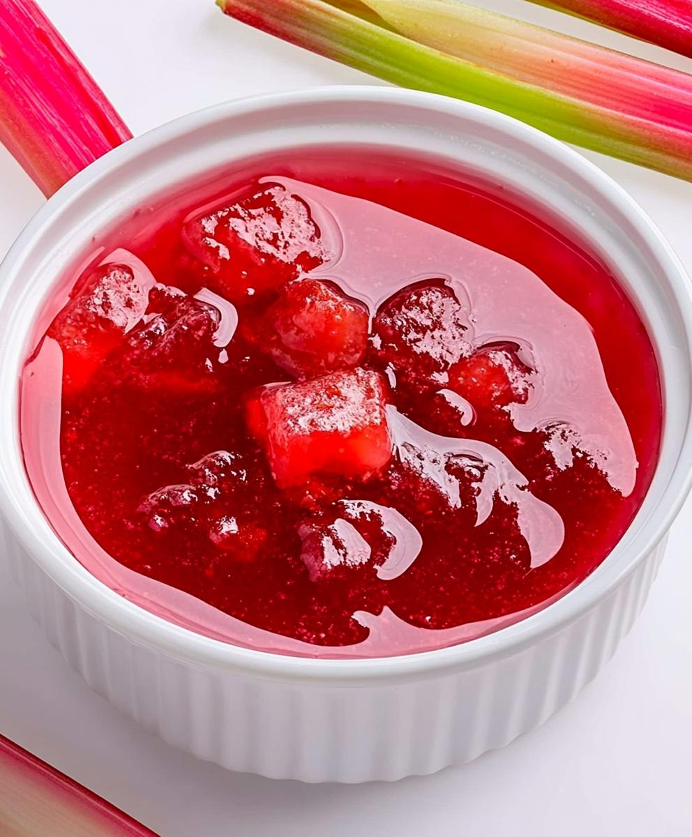 Strawberry Rhubarb Jam With Jell-o Recipe - dailydishrecipe.com