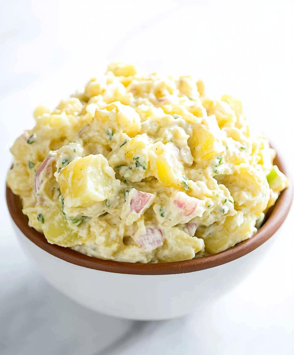 The Best Creamy Potato Salad Recipe - dailydishrecipe.com