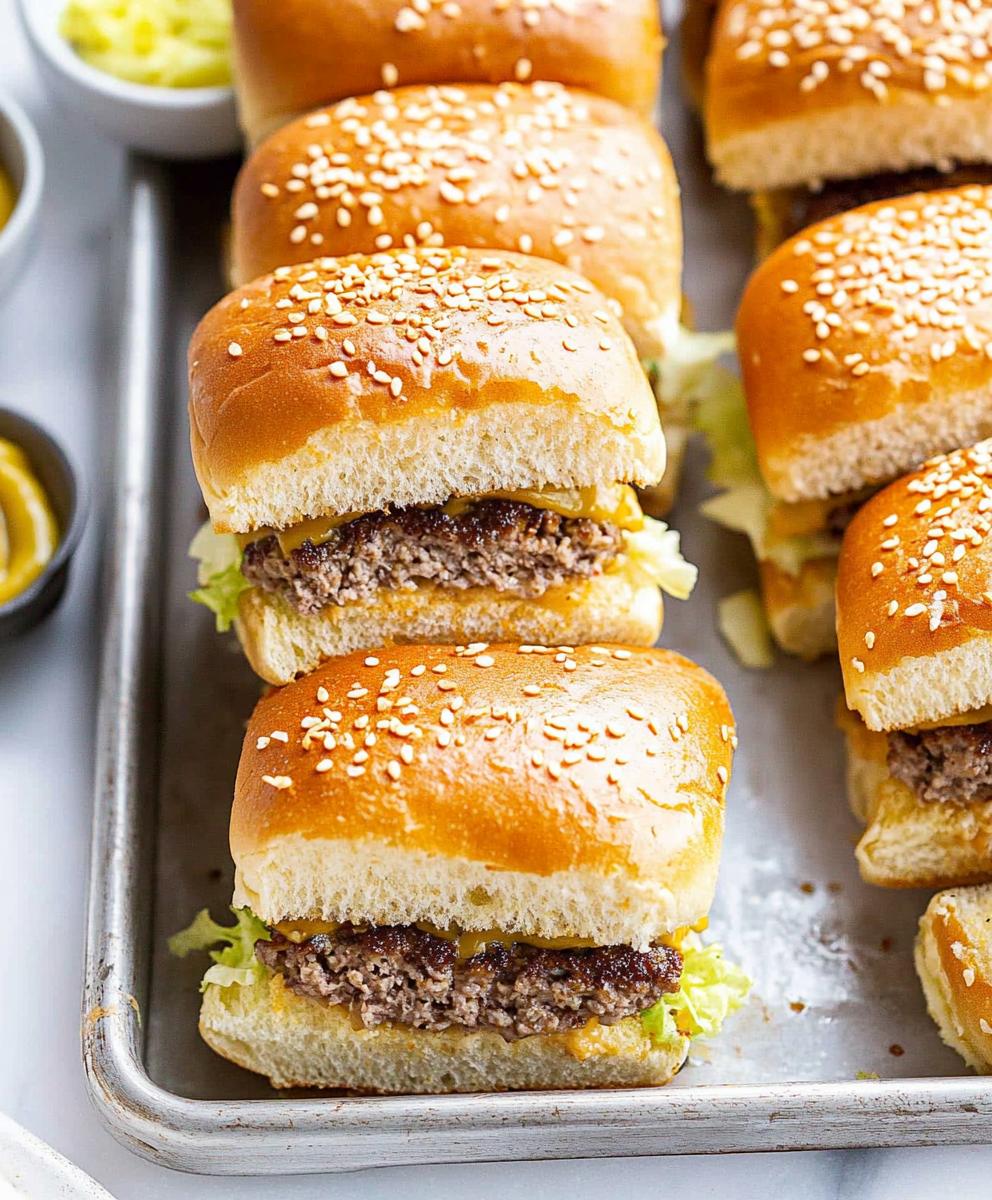Big Mac Sliders Recipe - dailydishrecipe.com
